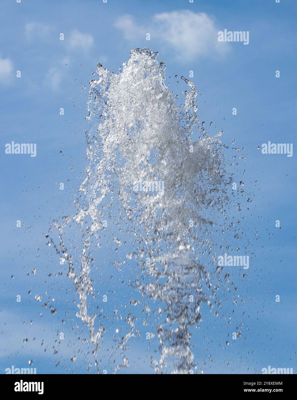 Splash, Water from a fountain, eruption and fall, water jet Stock Photo ...