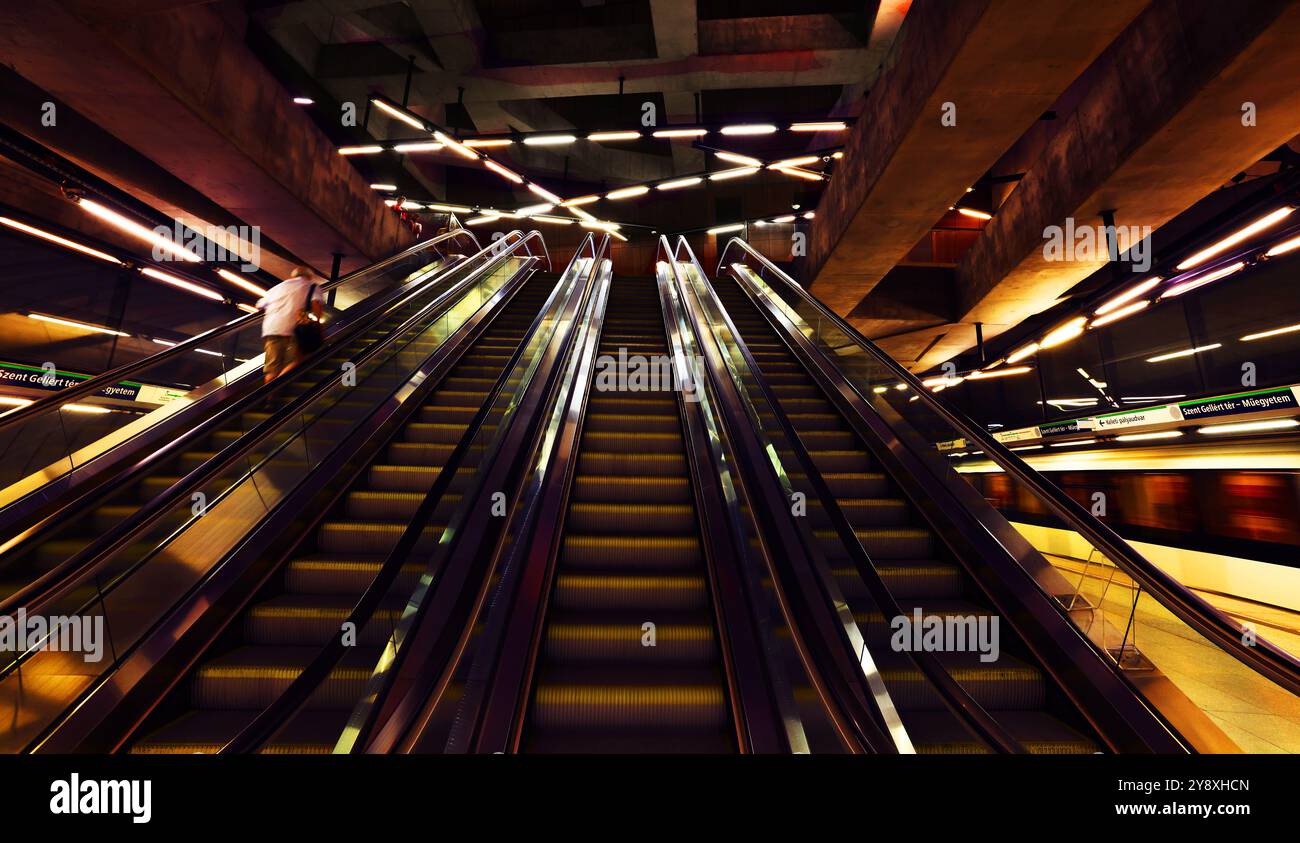 Budapest, U Bahn, U Bahnstation, Verkehr, Budapest, Metro, Subway ...