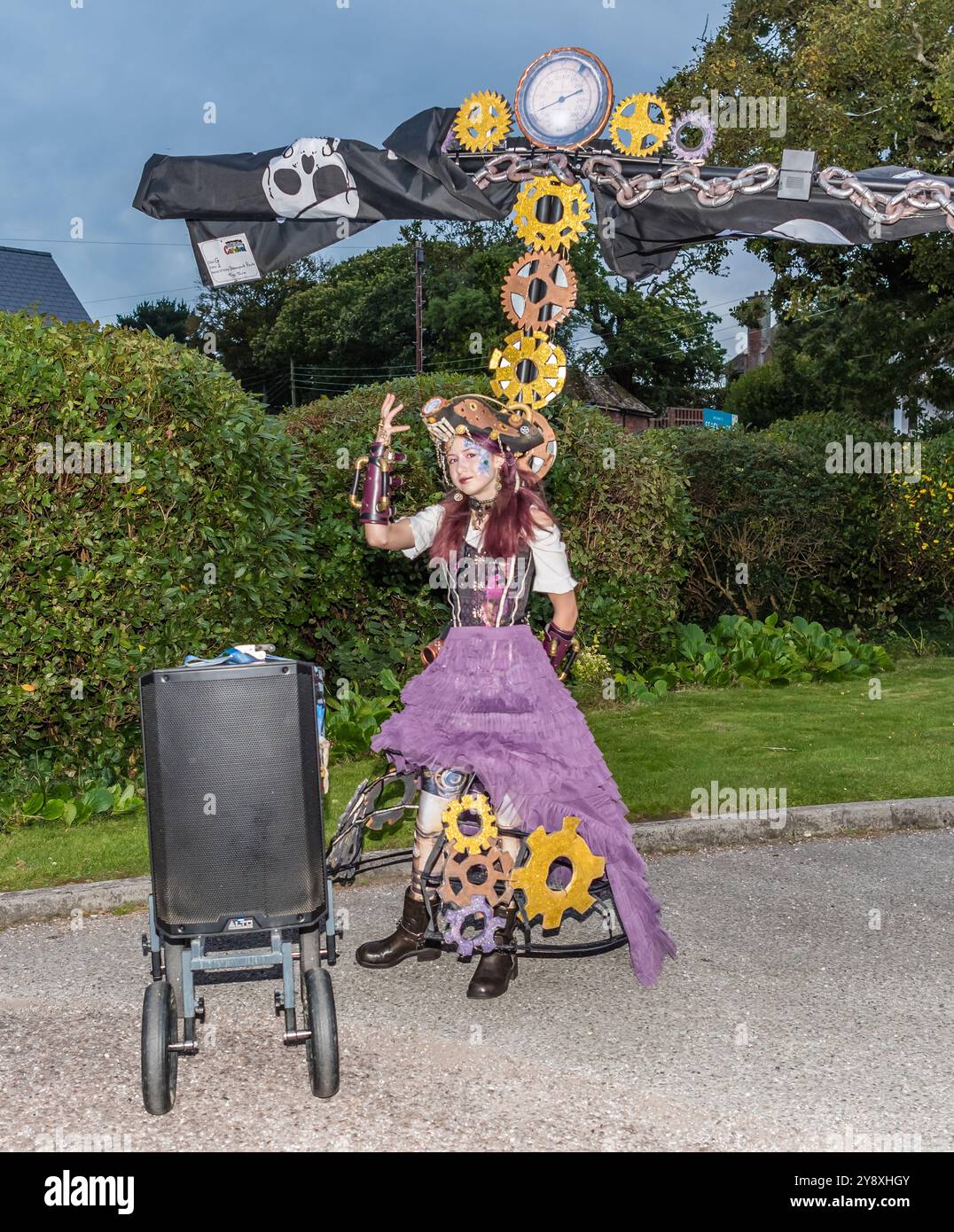 Budleigh Autumn Carnival. Waiting for the start Stock Photo - Alamy