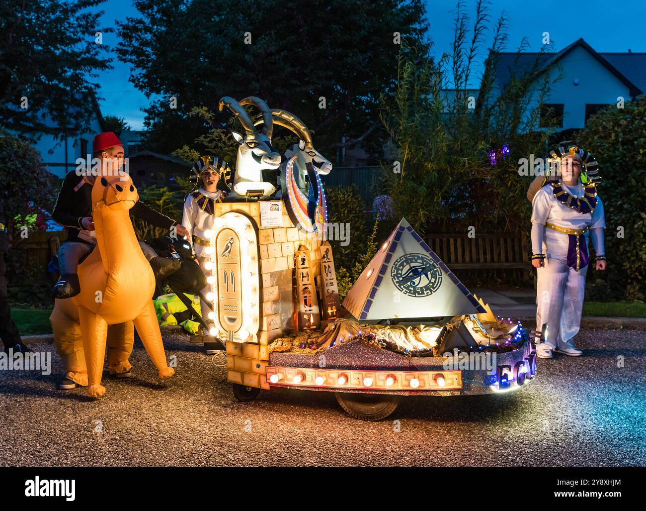 Budleigh Autumn Carnival. Waiting for the start Stock Photo - Alamy