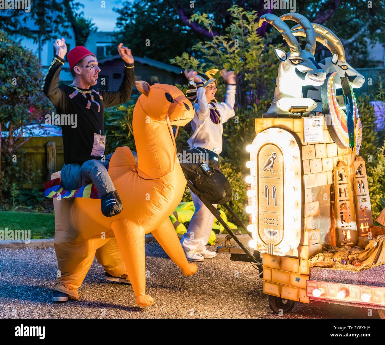 Budleigh Autumn Carnival. Waiting for the start Stock Photo - Alamy