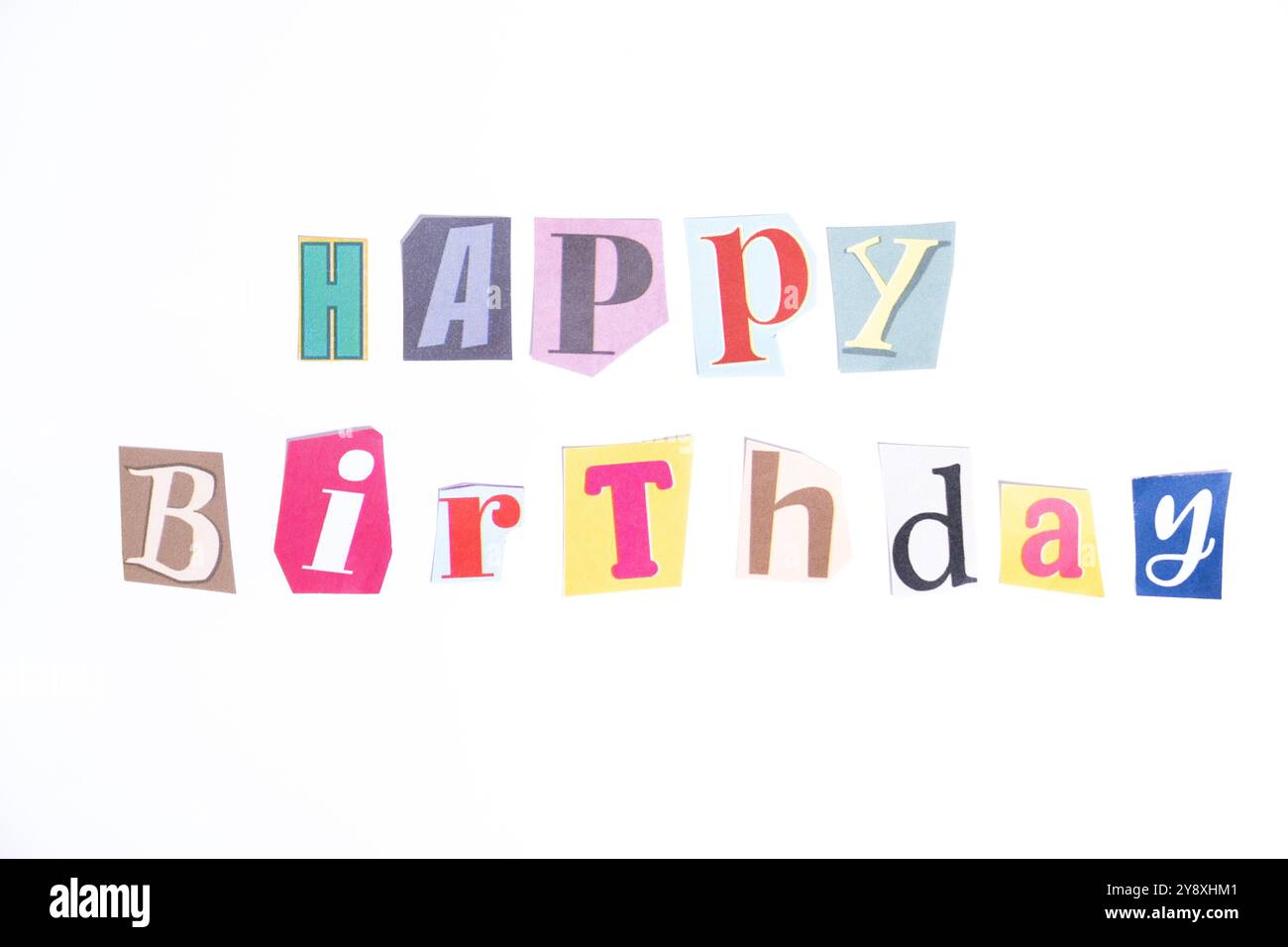 Happy Birthday symbol. Concept words Happy Birthday isolated on clean ...