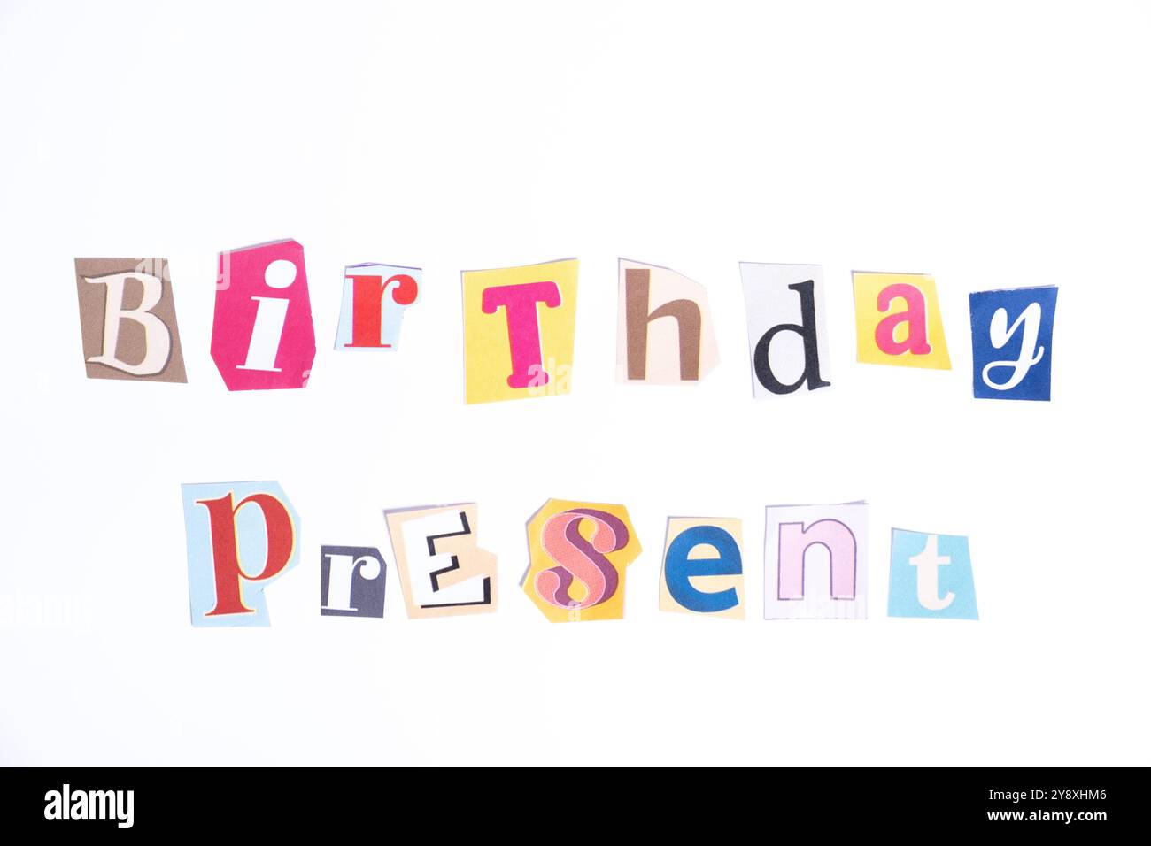 Happy Birthday symbol. Concept words Happy Birthday isolated on clean ...