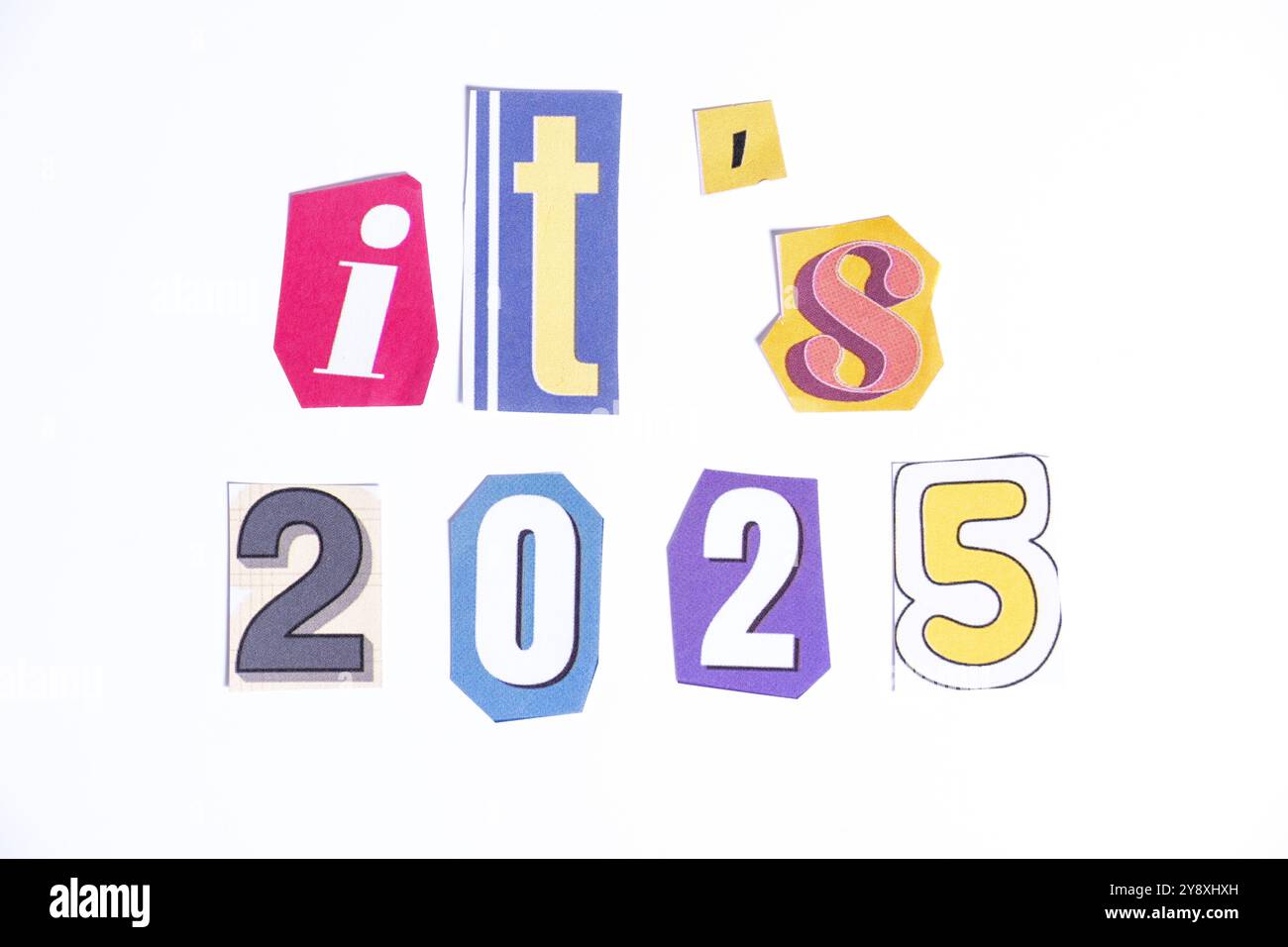 2025 typography design concept hi-res stock photography and images - Alamy