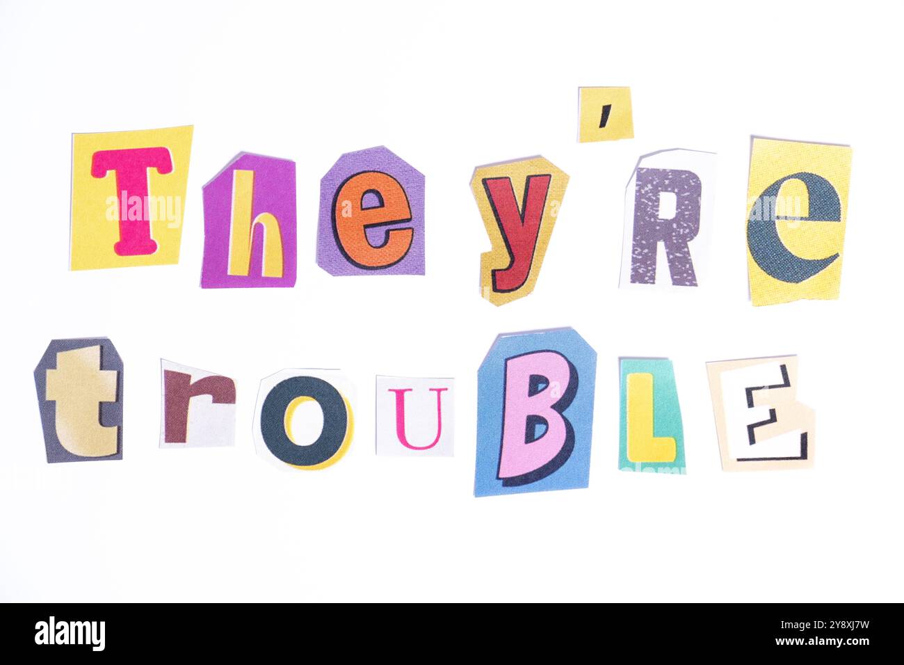 Trouble word hi-res stock photography and images - Alamy