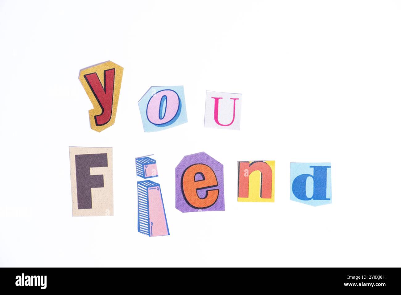 Newspaper print cuttings alphabet hi-res stock photography and images ...