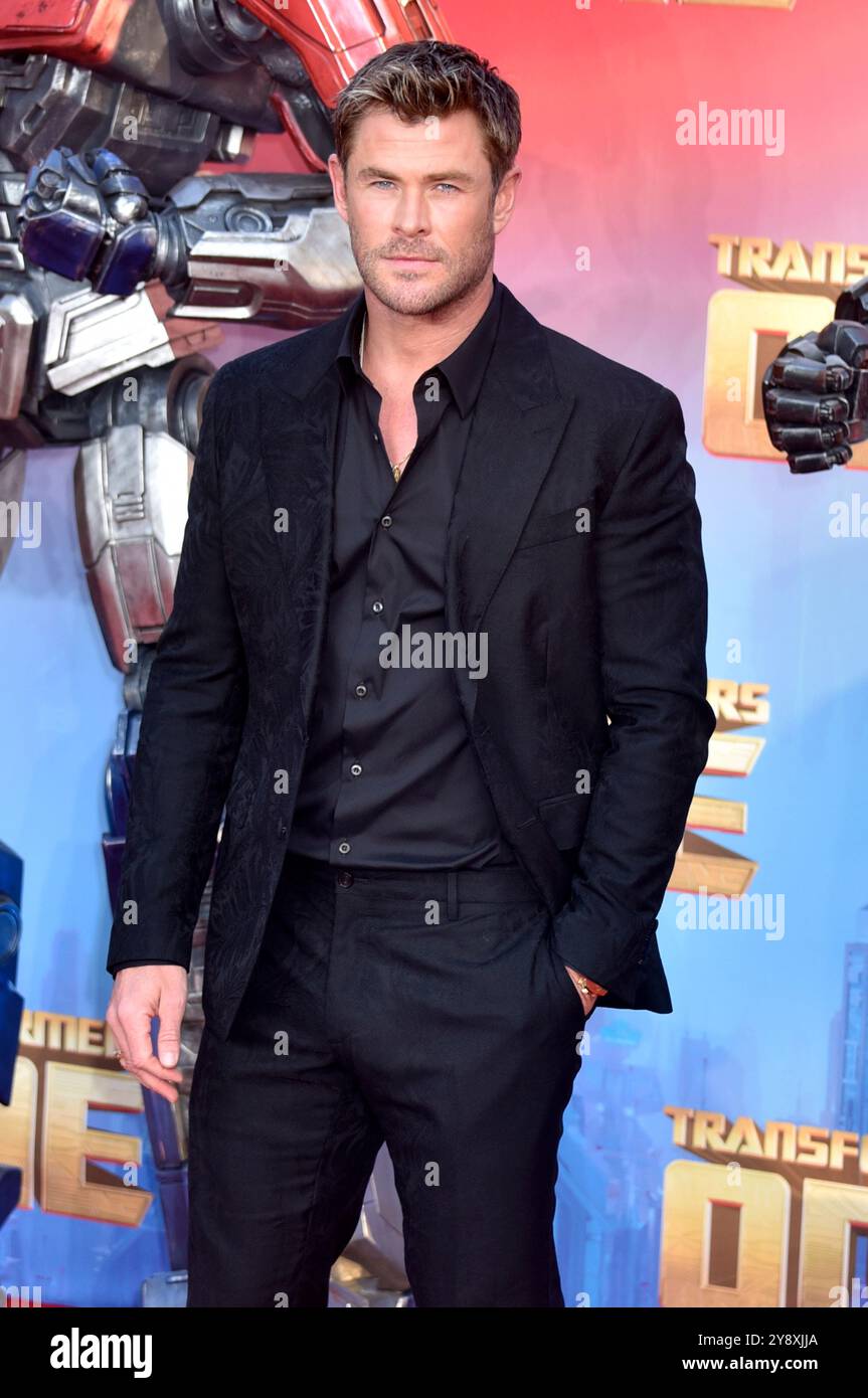19 Sept 2024 London UK. Chris Hemsworth at Transformers One UK Premiere ...