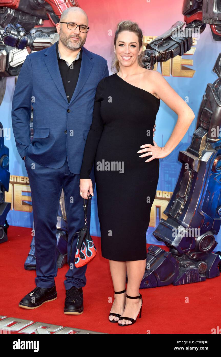 19 Sept 2024 London UK. Josh Cooley & Erin Cooley at Transformers One UK Premiere. Sue Andrews ...