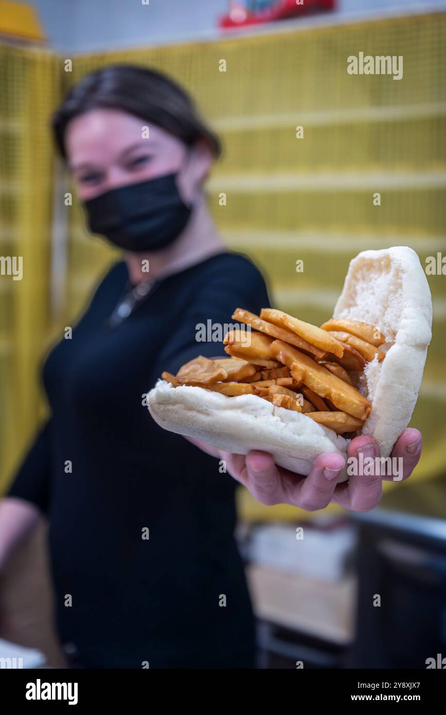 the "fette di panissa", panissa slices, the tipical street food of the ...