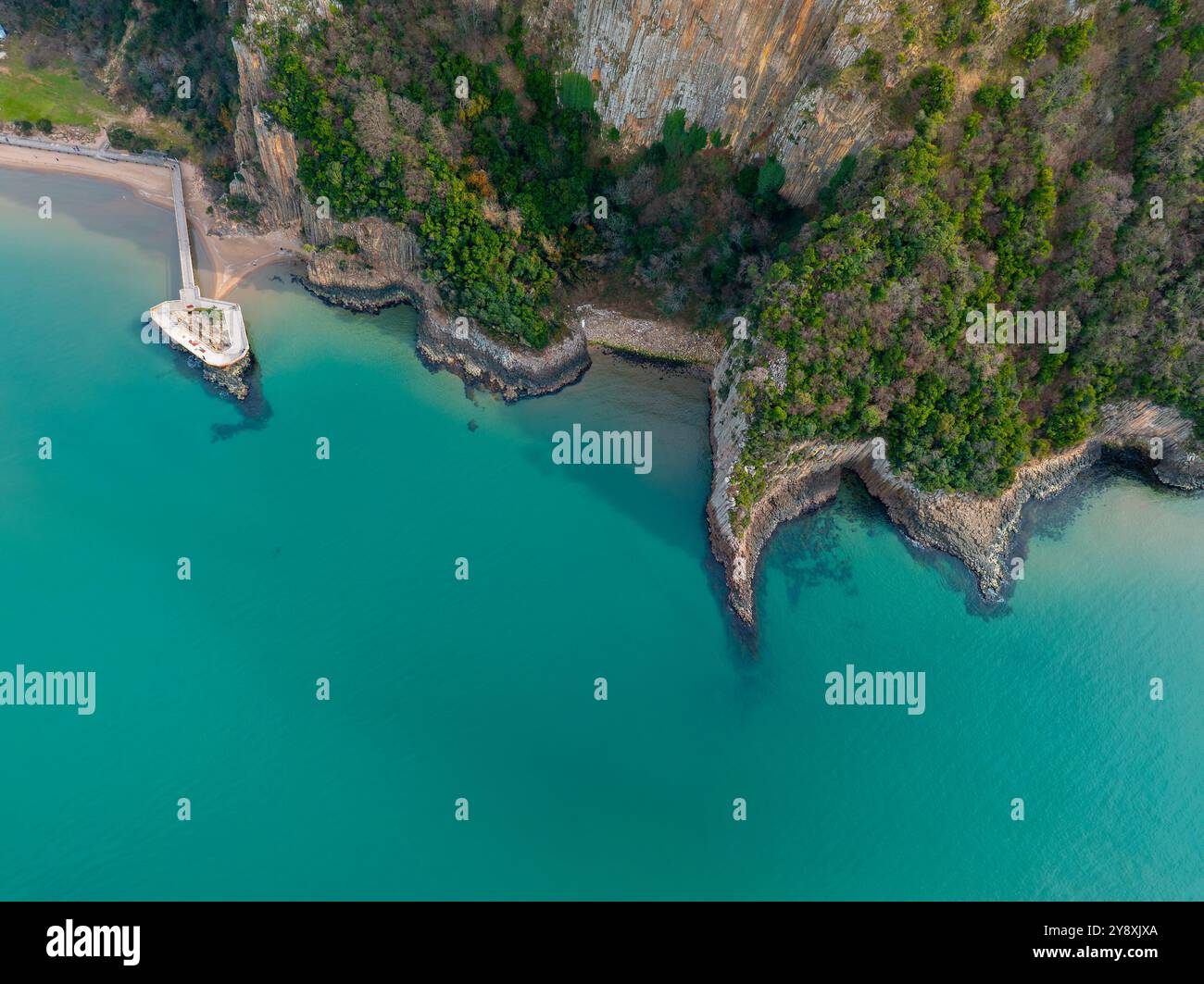 Lava columns formed 80 million years ago as a result of the cooling and ...