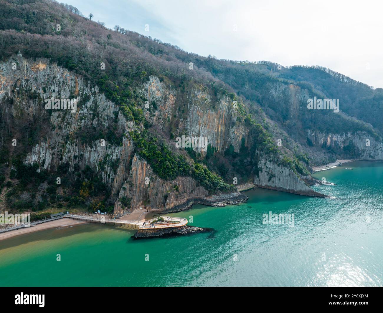 Lava columns formed 80 million years ago as a result of the cooling and ...