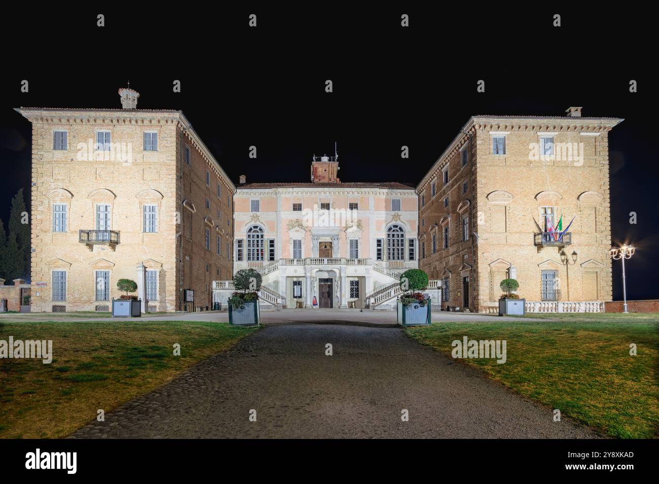 The Govone Castle, ancient Savoy King's residence Stock Photo - Alamy
