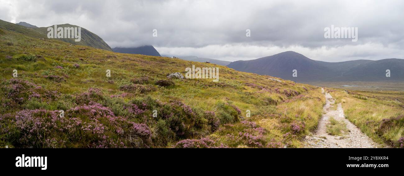 On the west higland way at Black Mount looking towards Ben Toaig and ...
