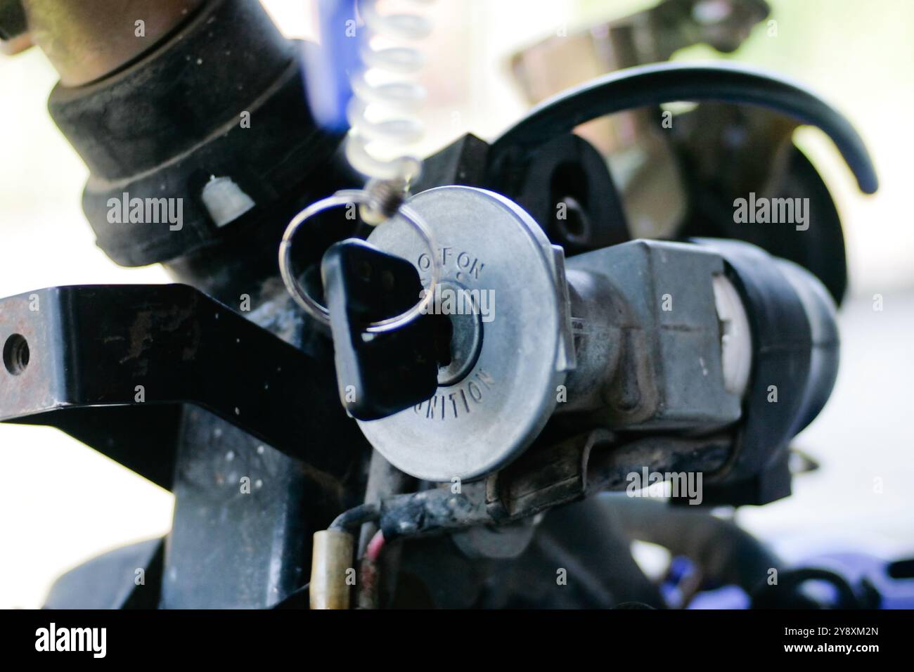 Hanging motorcycle hi-res stock photography and images - Alamy