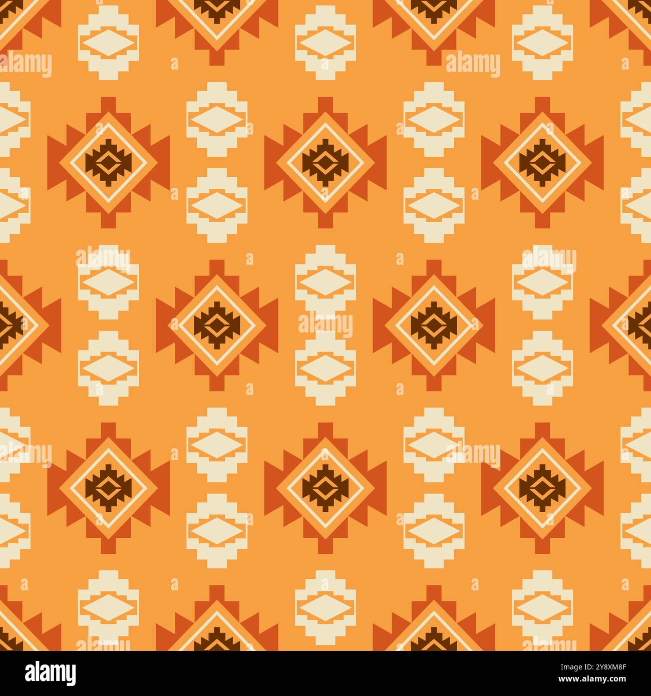 Southwestern Aztec Seamless Pattern. Navajo Print Stock Vector Image ...