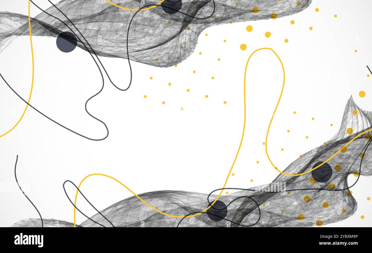 Abstract art background. Modern science or technology art elements ...
