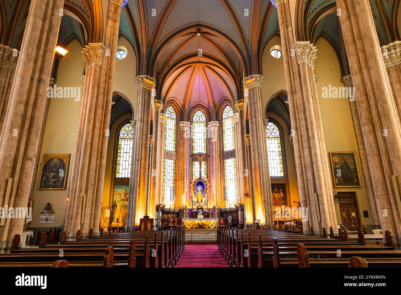 St. Anthony of Padua Church in Istiklal Street in Istanbul. Istanbul ...