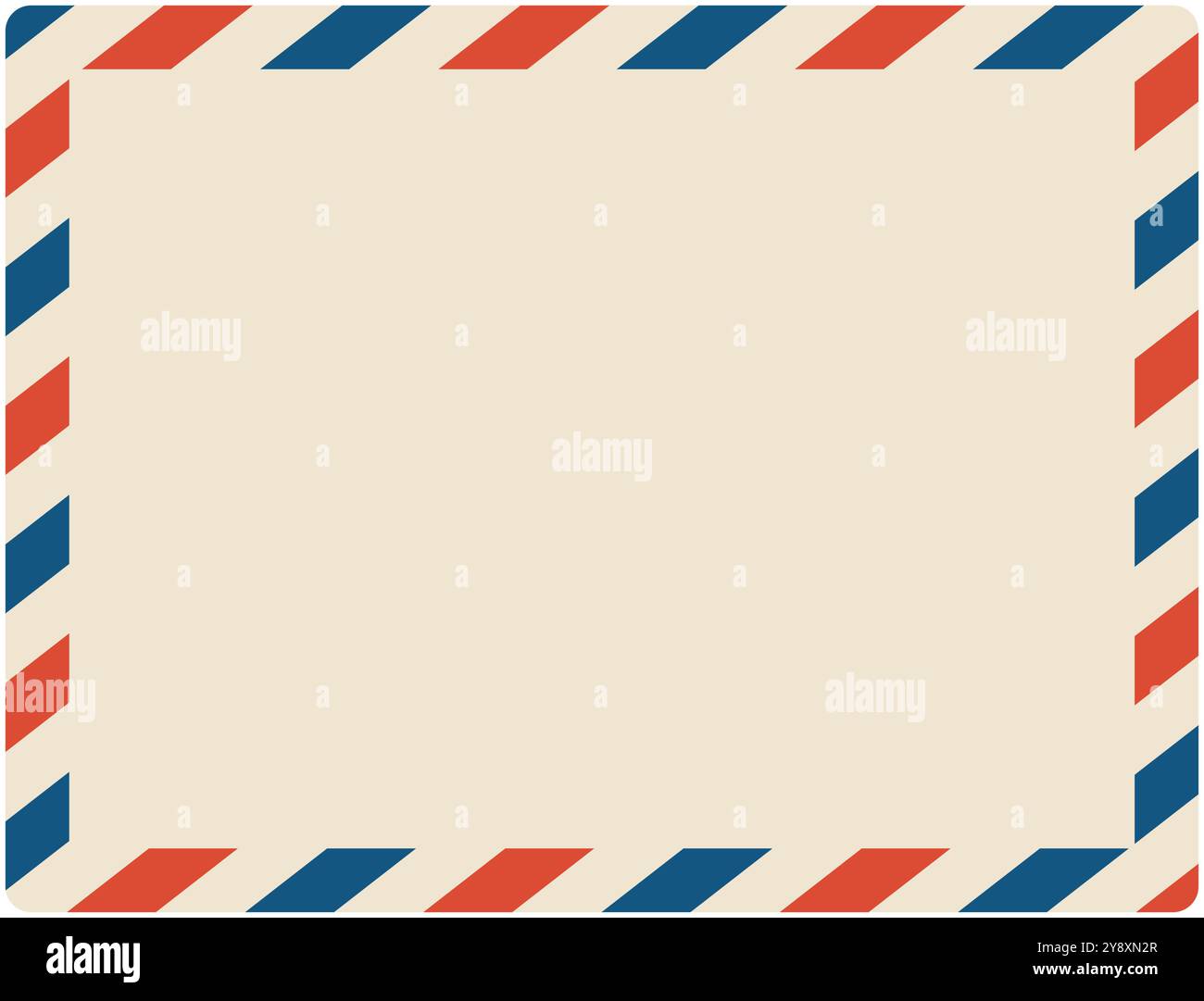 Airmail envelope frame. International vintage letter border. Lady Gray ...