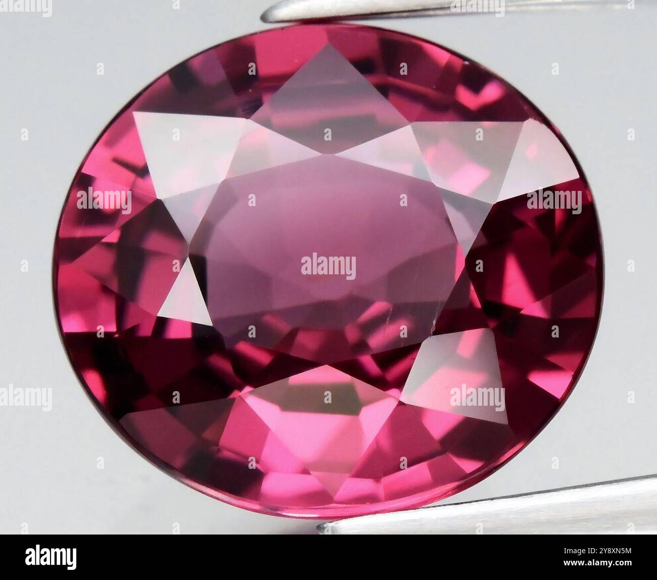 Exquisite Round Pink Gemstone Radiating Elegance and Brilliance Stock ...