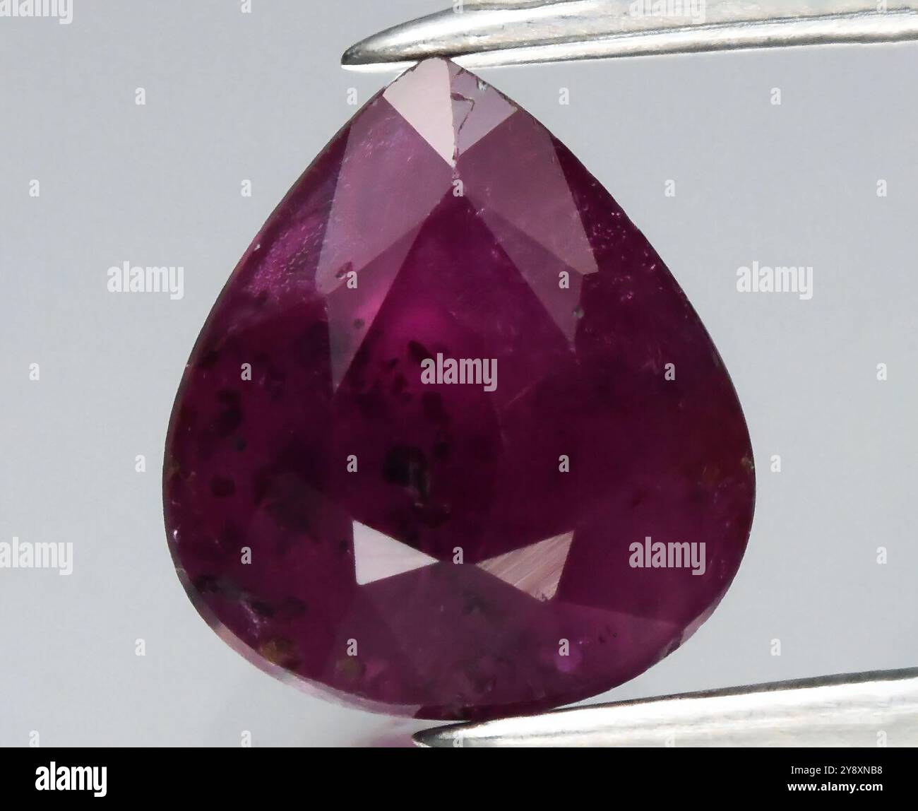 A Captivating Pear-Shaped Ruby Gemstone Radiating Elegance and Luxury ...