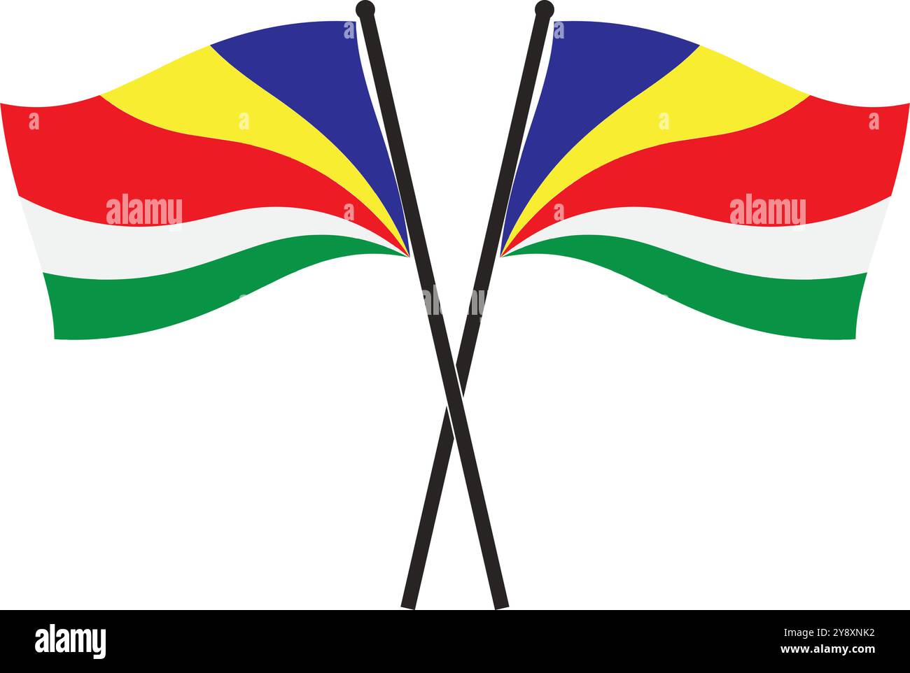 Seychelles country flag icon vector illustration symbol design Stock ...