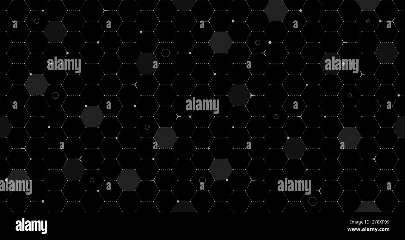 VR HUD futuristic interface hexagons grid. Spaceship head up display ...