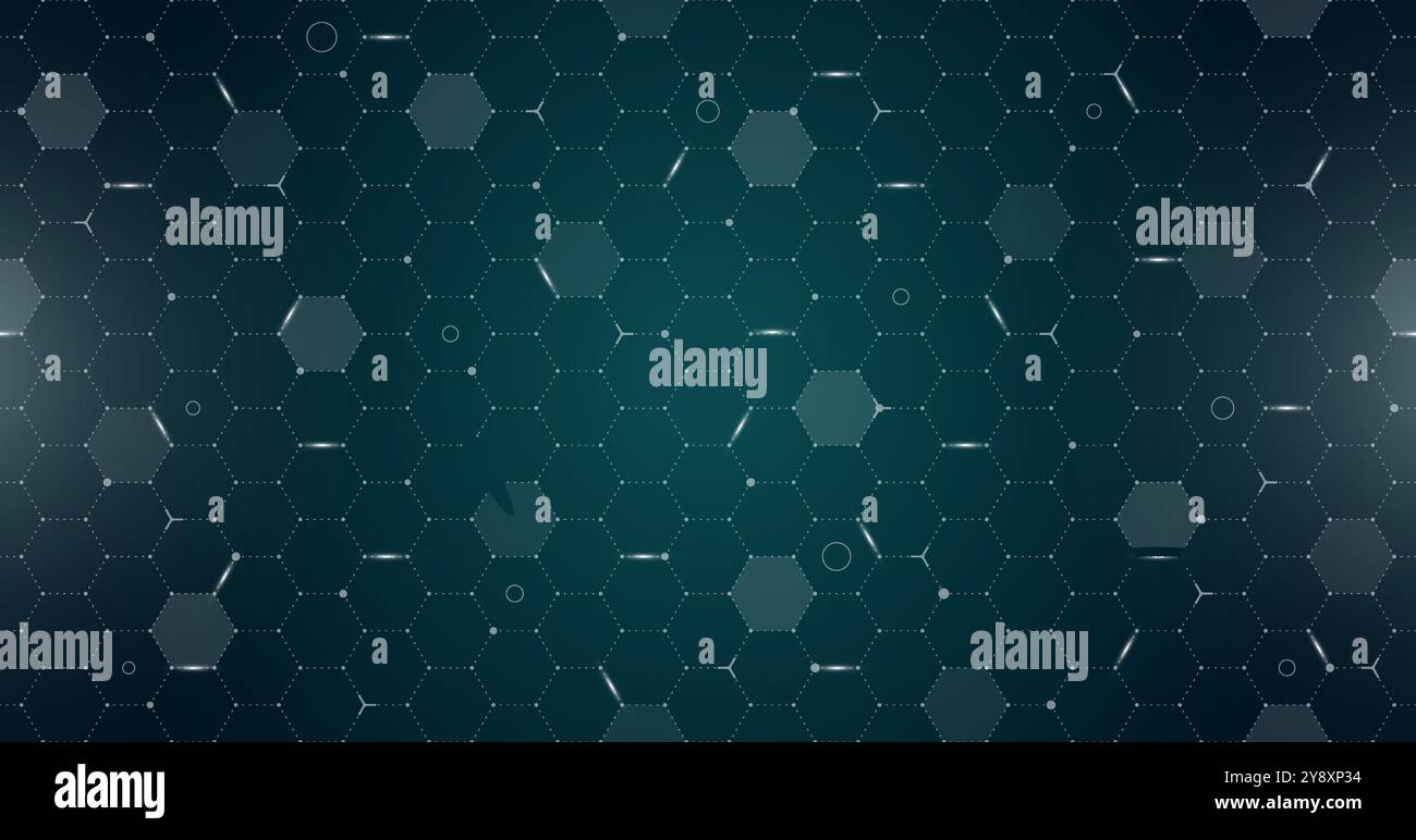 VR HUD futuristic interface hexagons grid. Digital UI screen hexagonal mesh. GUI hi tech visor ...