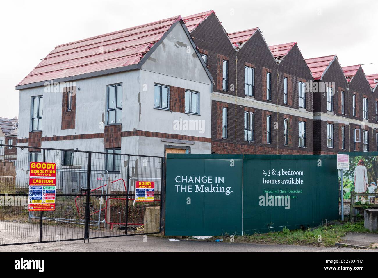 Fossetts Way, Southend on Sea, Essex, UK. 7th Oct, 2024. Demolition is ...