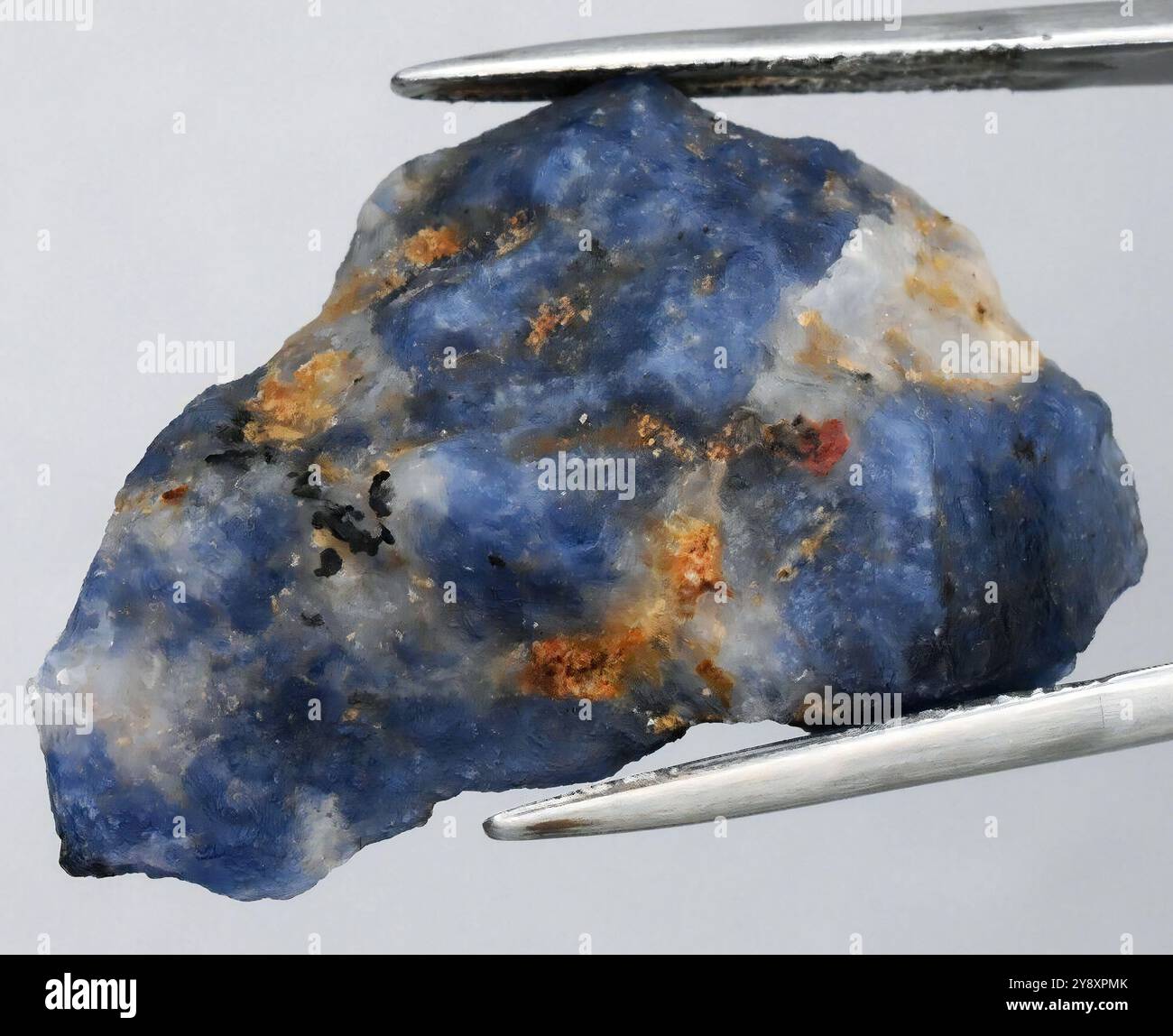 Stunning Blue Sapphire Rough Stone with Intricate Natural Patterns ...