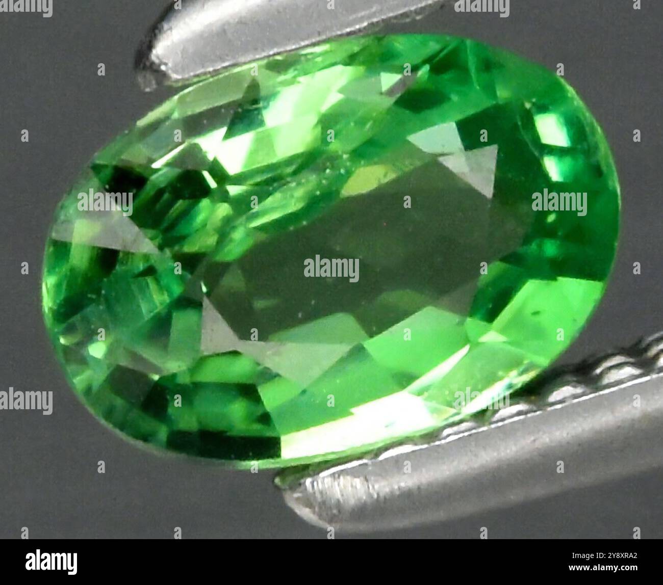 Radiant Green Gemstone Glimmering Elegantly Under Soft Light Stock ...