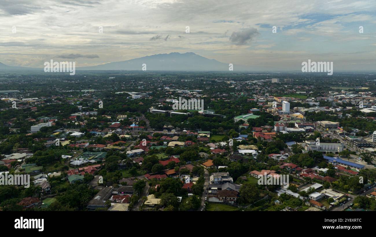 Top view of Bacolod city with residential areas and houses. Negros ...