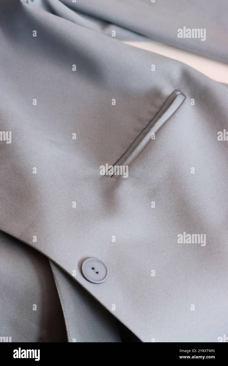 Elements of a women classic-cut blazer. Close-up Stock Photo - Alamy