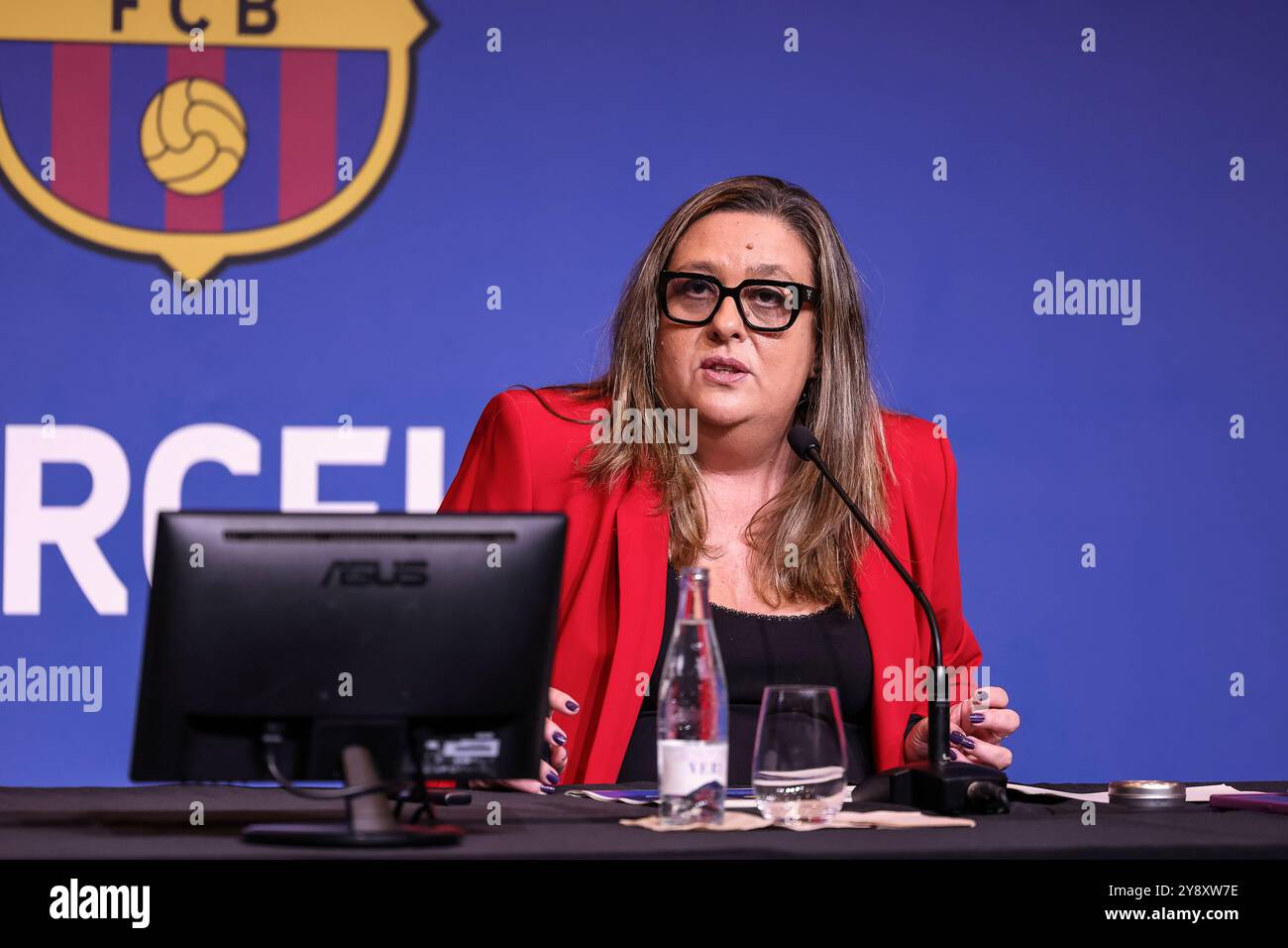 Elena Fort, Vice President Institutional Area of FC Barcelona, attends ...