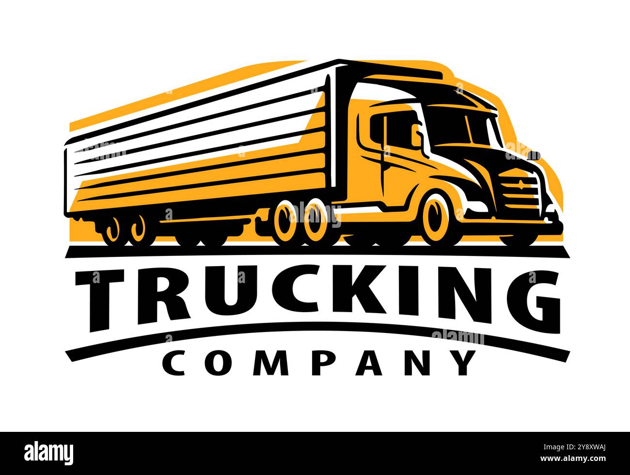 Truck, trucking emblem. Cargo transportation logo. Transport delivery ...