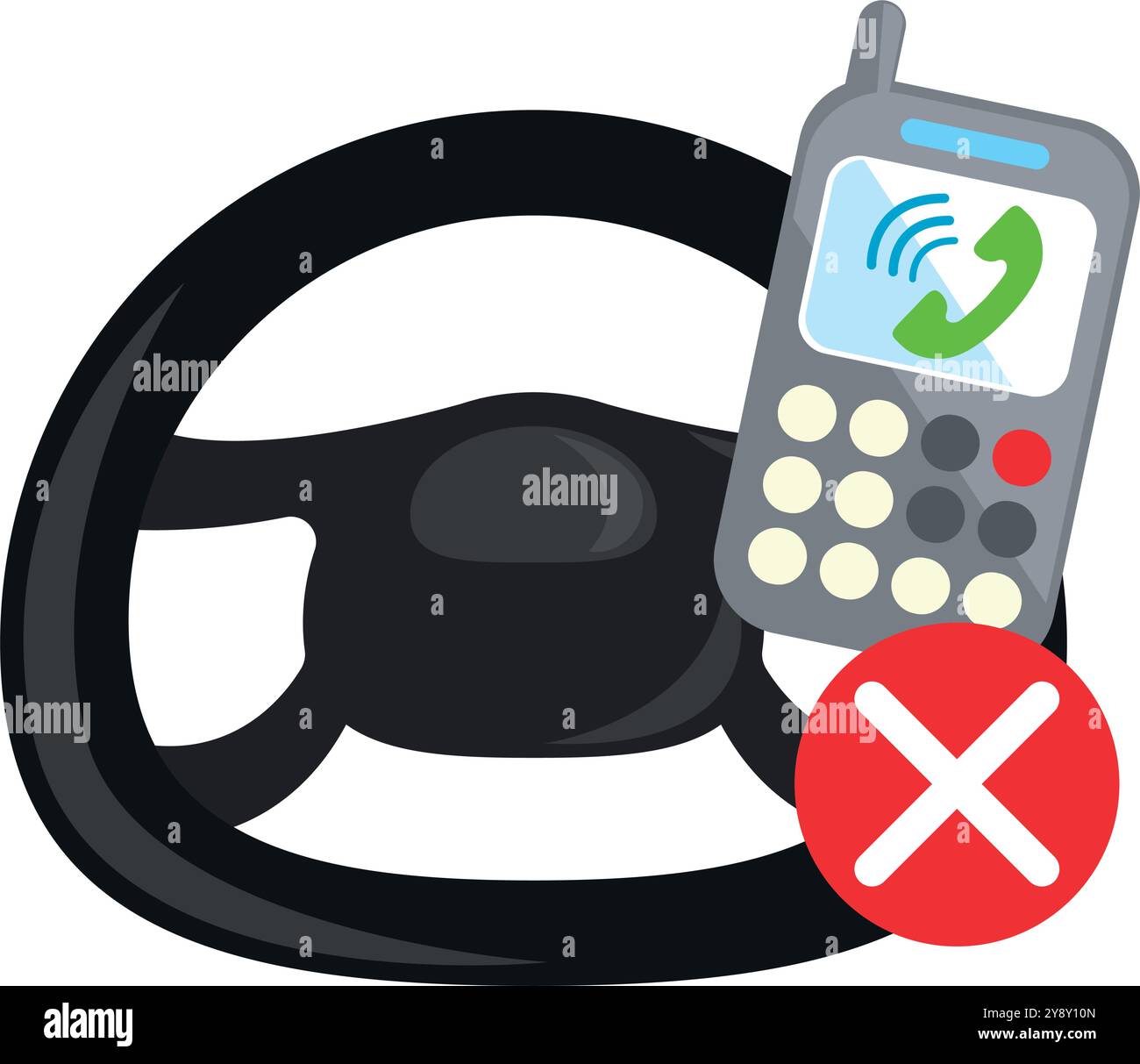 do not use the phone while driving Stock Vector Image & Art - Alamy