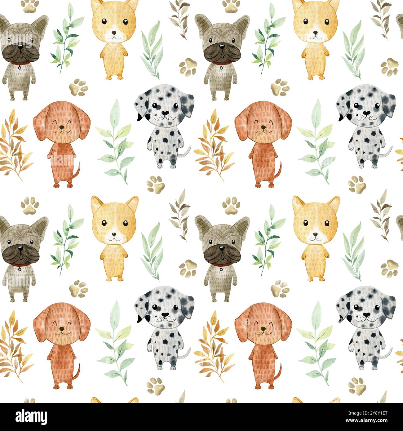 Watercolor illustration husky dog Cut Out Stock Images & Pictures - Alamy