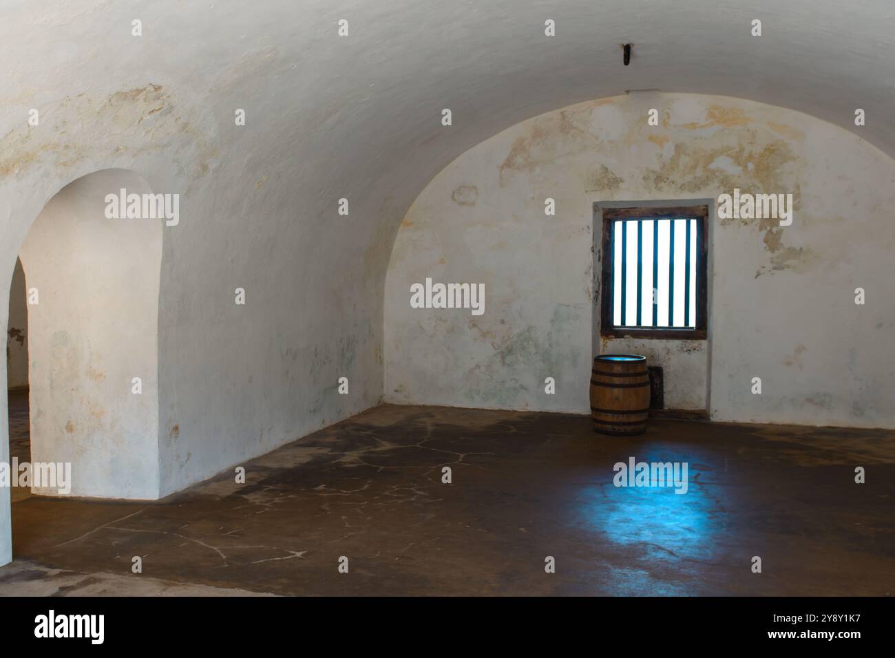 San Juan, Puerto Rico - April 20, 2017: A serene view inside Castillo ...