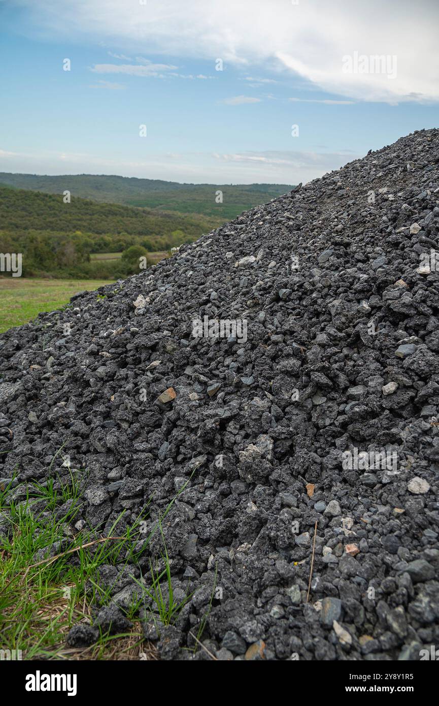 Waste from nickel smelters or nickel slag Stock Photo - Alamy