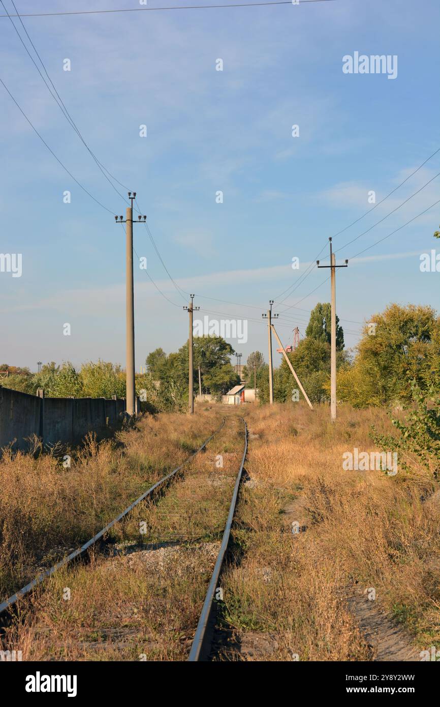 Beautiful, bright Ukrainian nature. Blue beautiful sky, saturated green ...