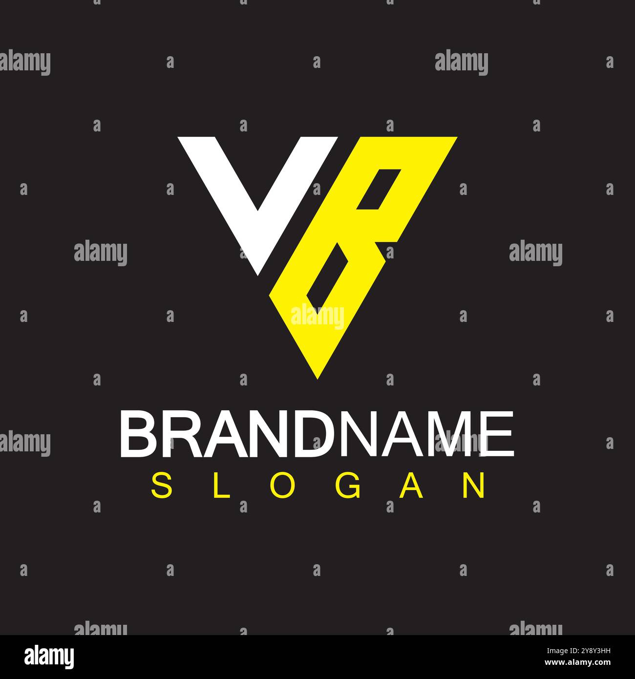 Alphabet Letters VB or BV logo design template Stock Vector Image & Art ...