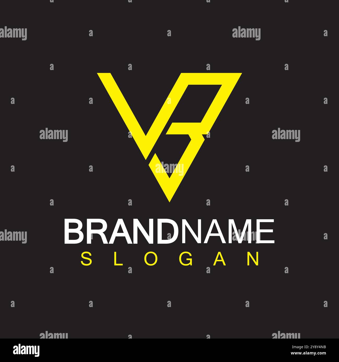 Alphabet Letters VB or BV logo design template Stock Vector Image & Art ...