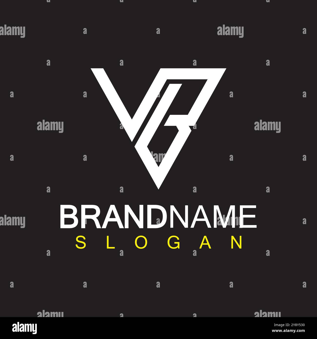Alphabet Letters VB or BV logo design template Stock Vector Image & Art ...
