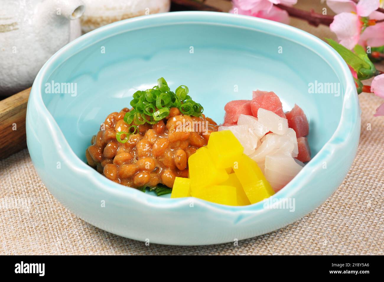 Natto beans,Japanese food Stock Photo - Alamy