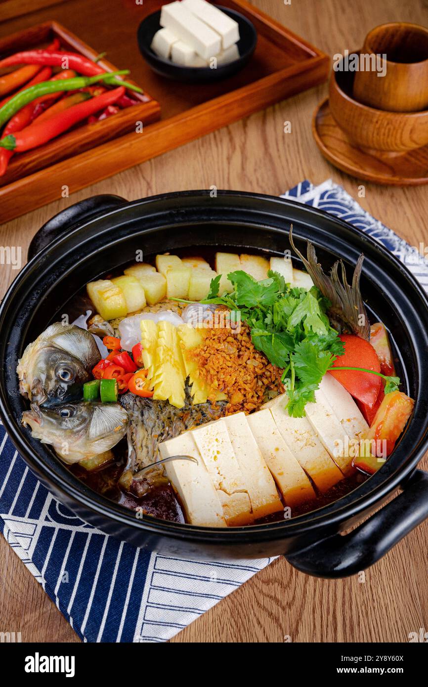 tofu fish pot Stock Photo - Alamy