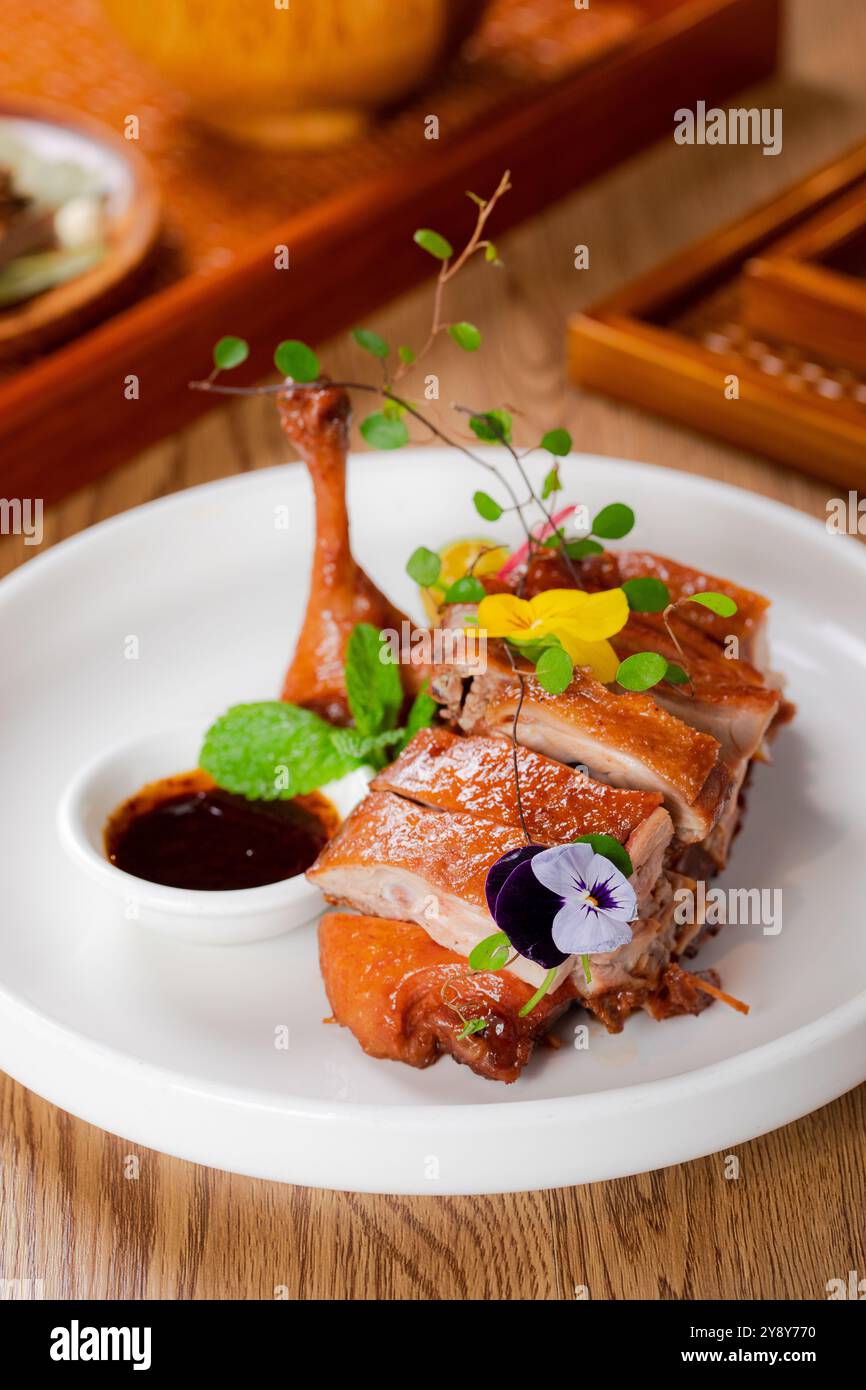Duck Seasoned with Soy Sauce,Roasted Duck Stock Photo - Alamy