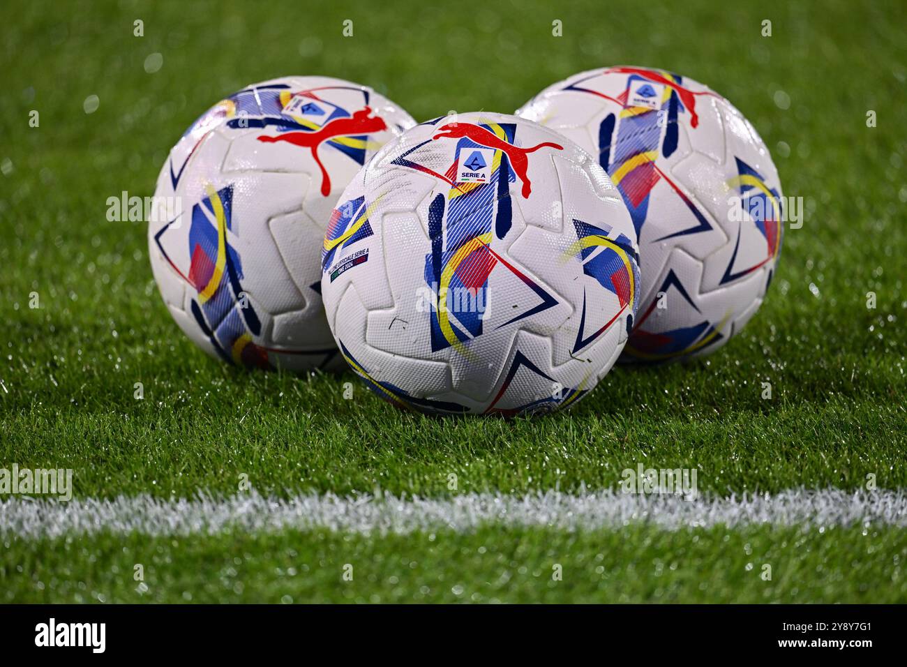 Official Puma balls Serie A 2024/2025 during ACF Fiorentina vs AC Milan ...