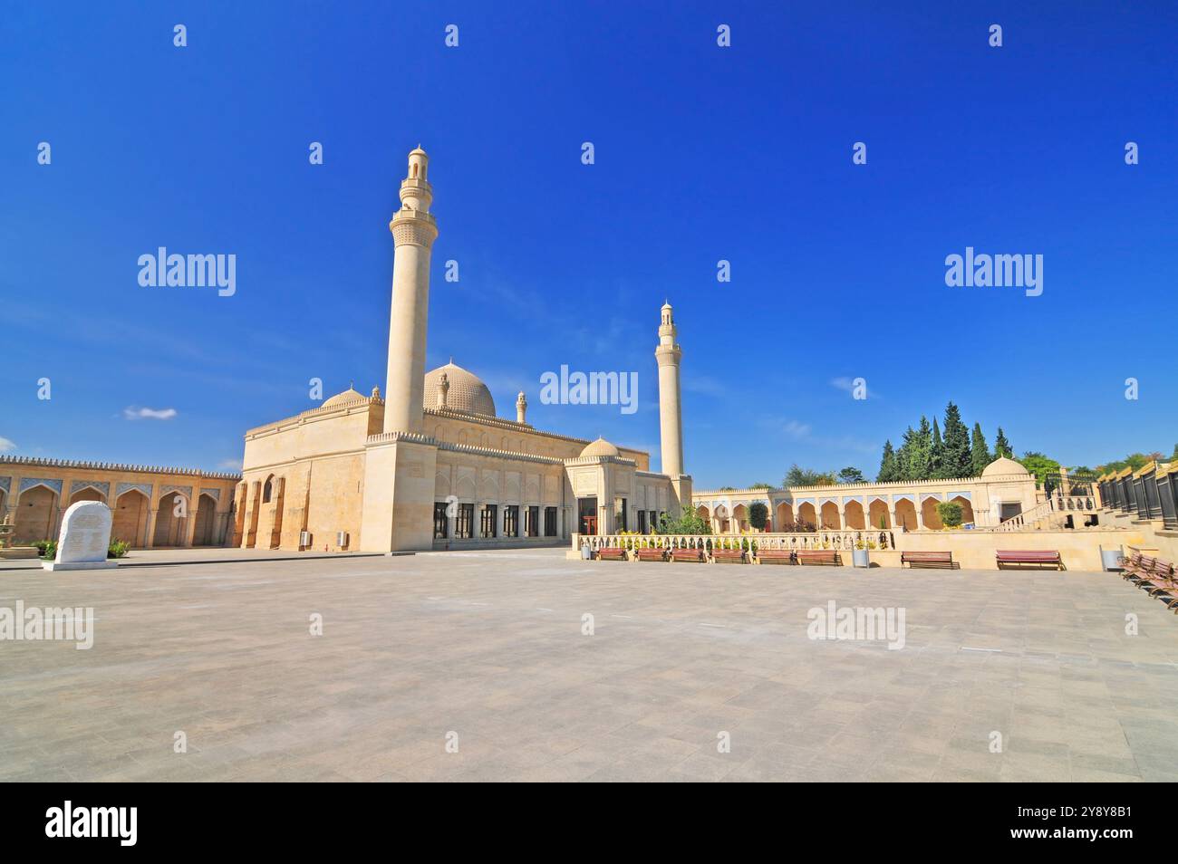 Juma Mosque - a mosque in the city of Shamakhi, Azerbaijan Stock Photo ...