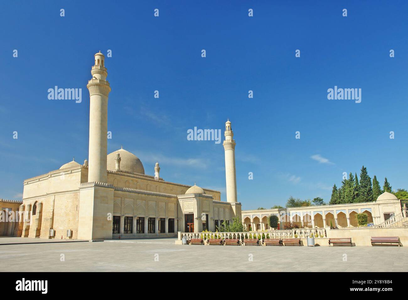 Juma Mosque - a mosque in the city of Shamakhi, Azerbaijan Stock Photo ...