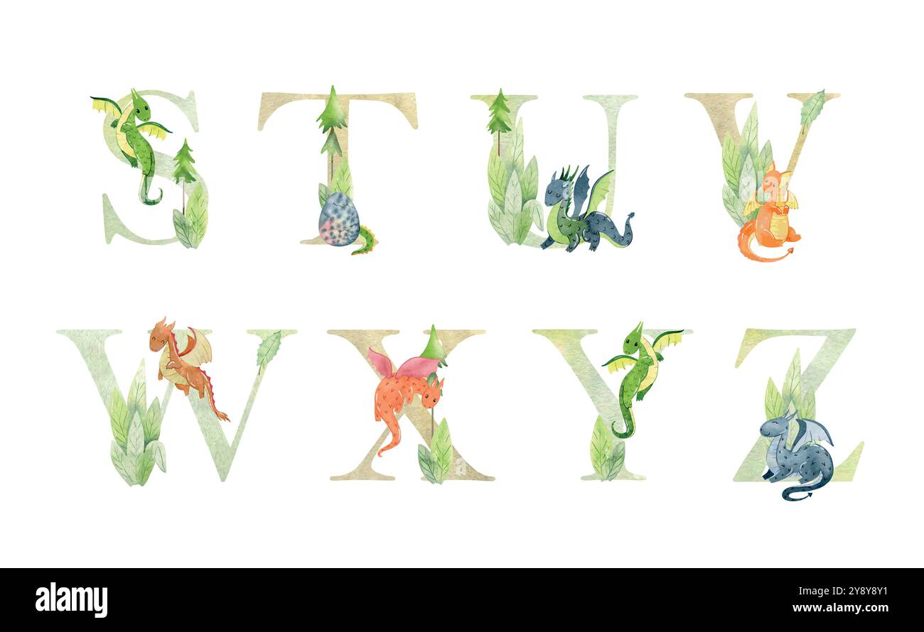 Dragon letters hi-res stock photography and images - Alamy