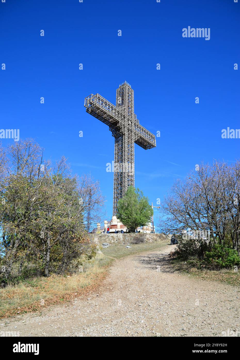 A view from Vodno Mountain in Skopje, North Macedonia Stock Photo - Alamy